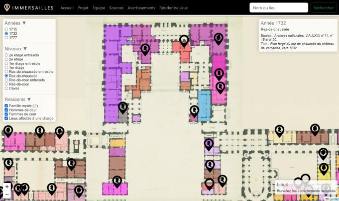 Localisez les habitants du Château de Versailles sous l’Ancien Régime ...